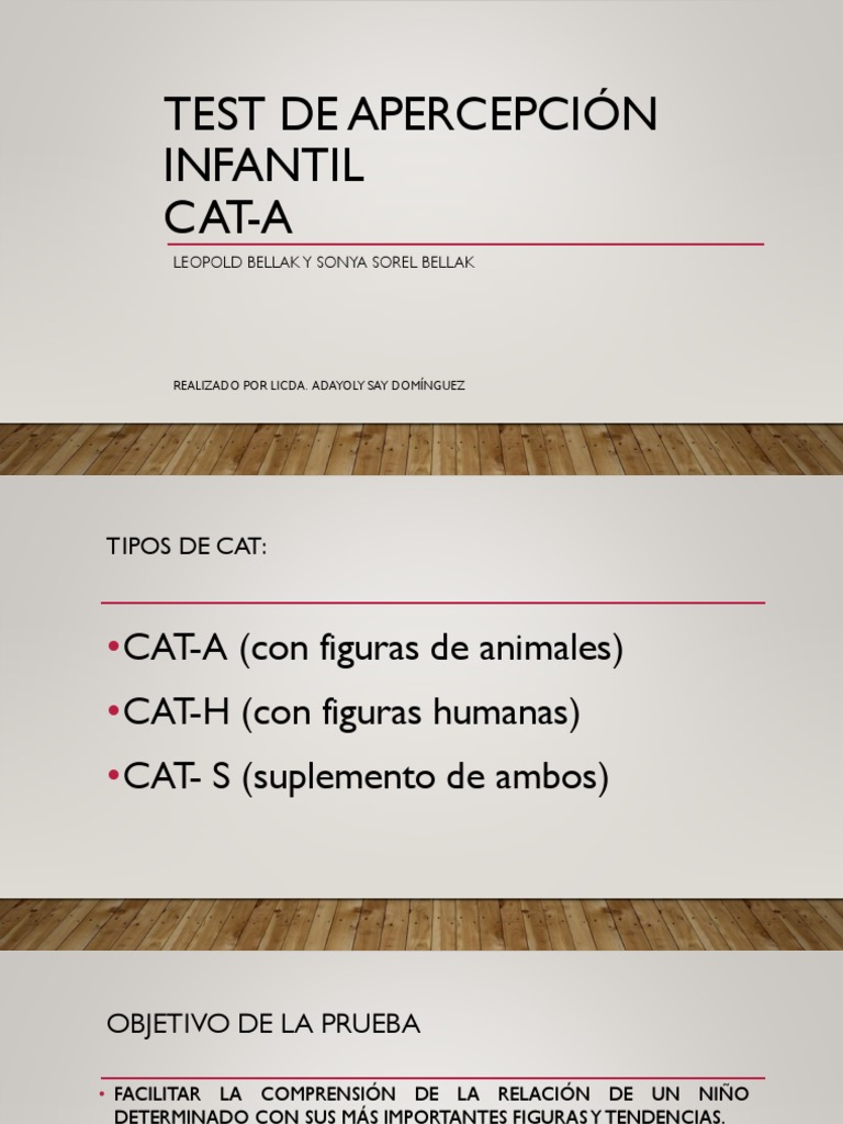 Test de Apercepcion Infantil Cat A | PDF | Ciencias del comportamiento ...