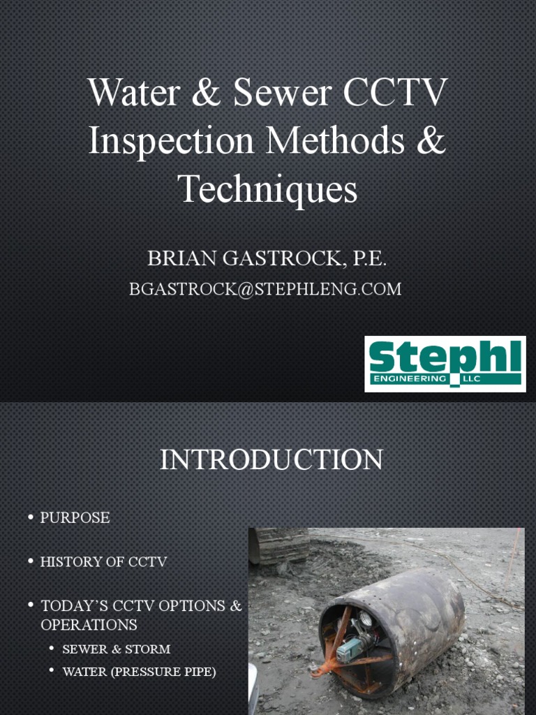 CCTV Inspection Methods and Techniques | PDF | Closed Circuit Television