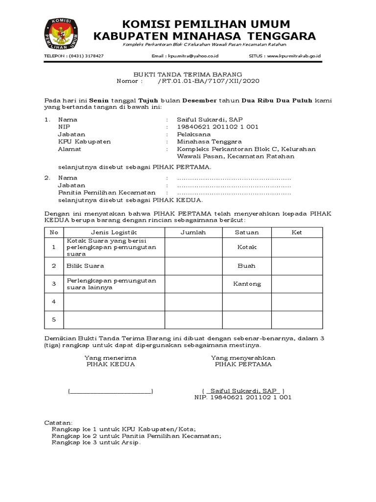 BTTB Kpu Ke PPK | PDF