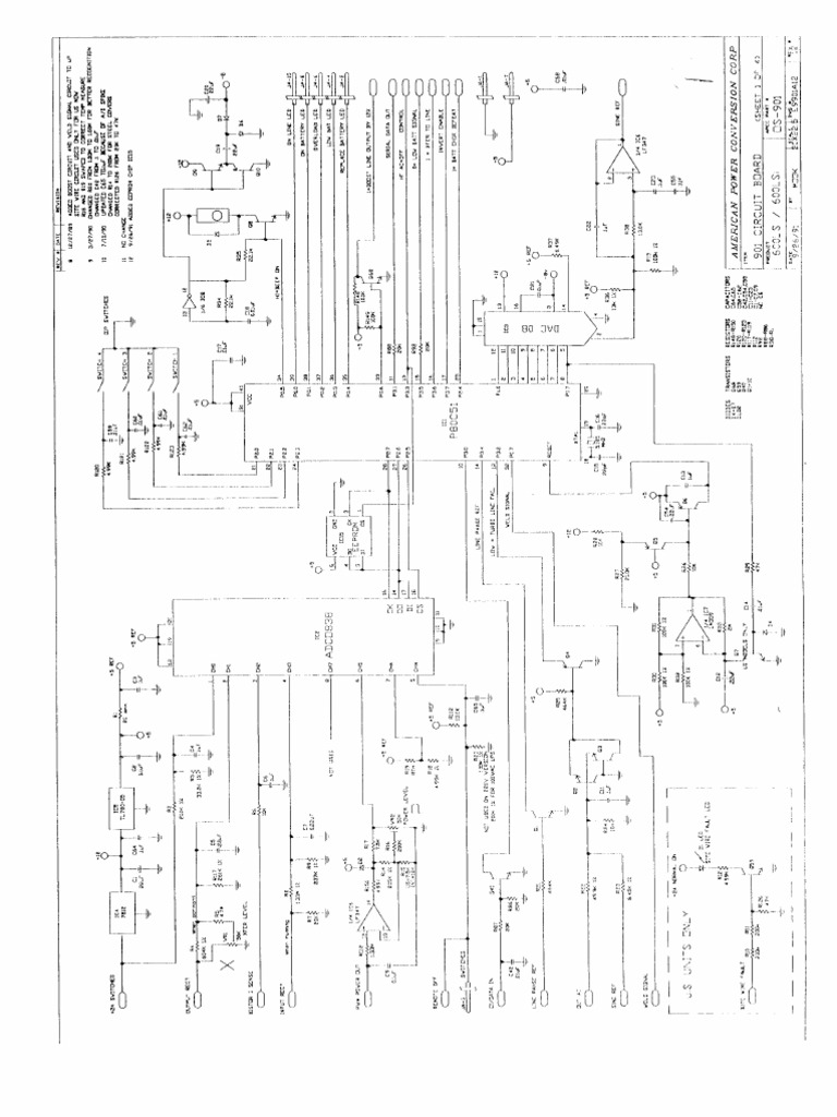APC UPS-600 Schematic | PDF