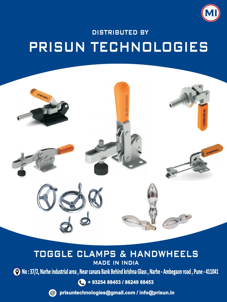 Toggle Clamp Size and Features Guide | PDF | Screw | Building Materials
