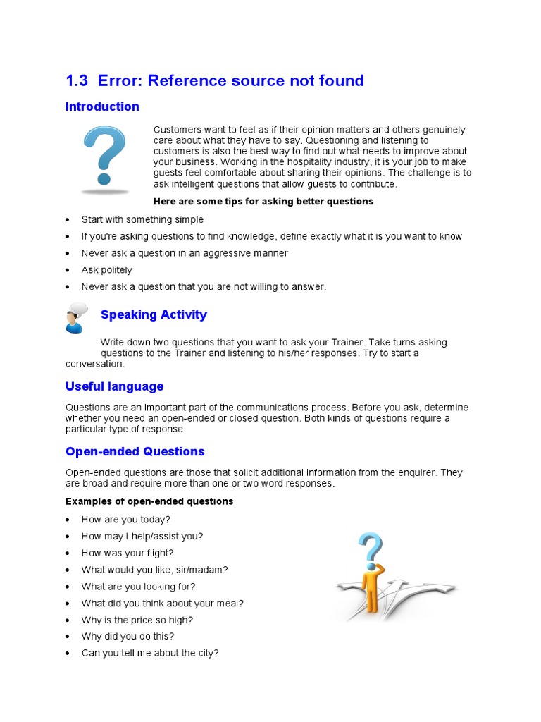 Ask Better Questions to Engage Customers | PDF | Question | Human ...