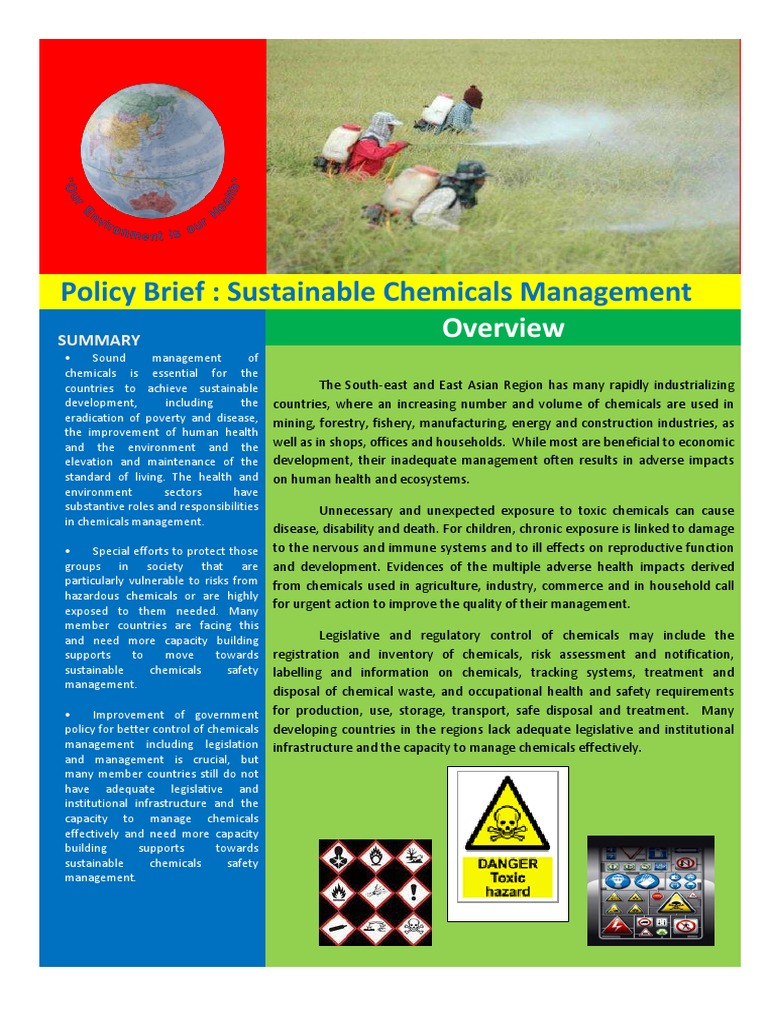 TWG Toxic Chemicals Policy Brief | PDF | Toxicity | Sustainability