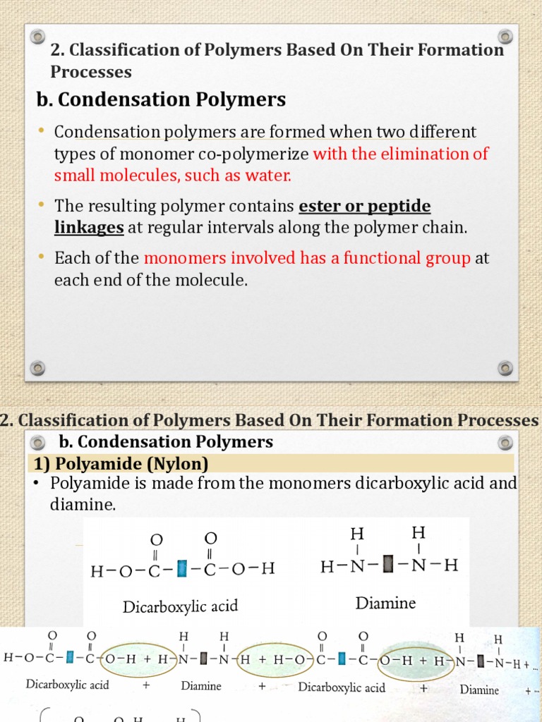 2019-2020 Condensation Polymers | PDF | Copolymer | Polymers
