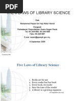 5 Laws of Library Science | PDF