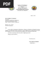 Request Letter To LGU | PDF
