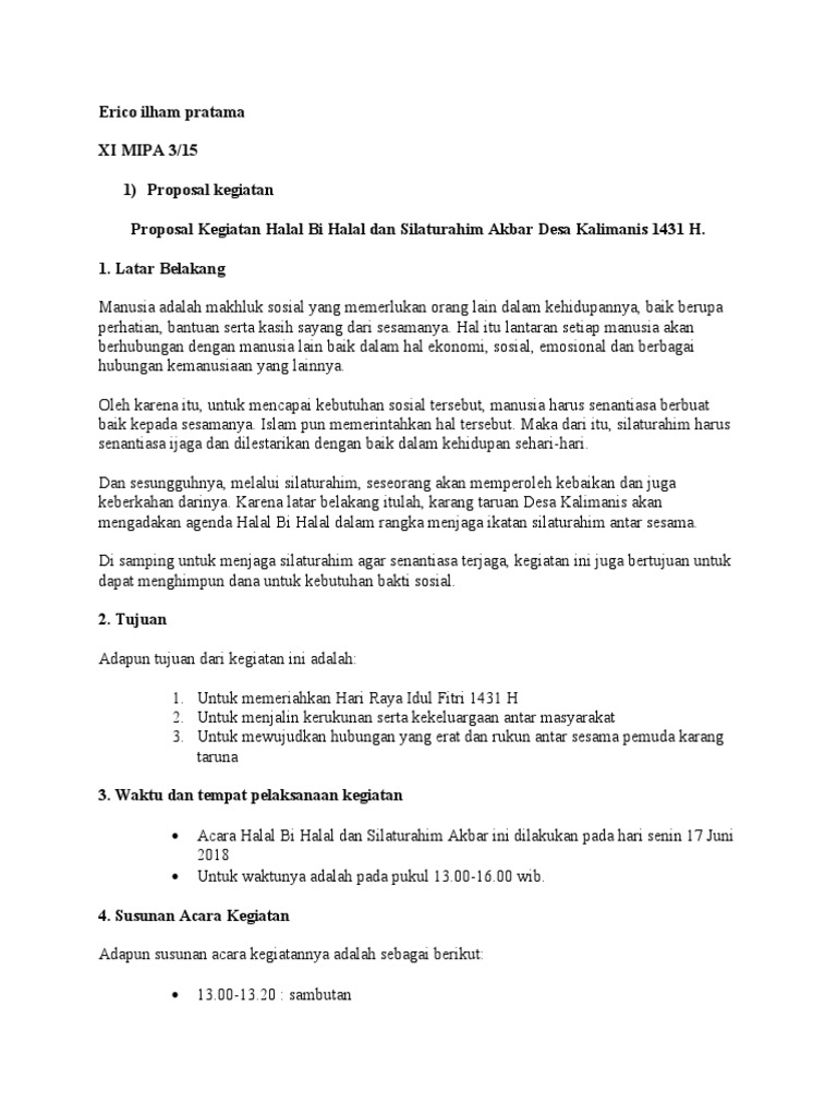 Contoh Proposal | PDF