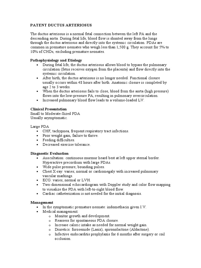 PDA Case Study | Download Free PDF | Internal Medicine | Medical ...