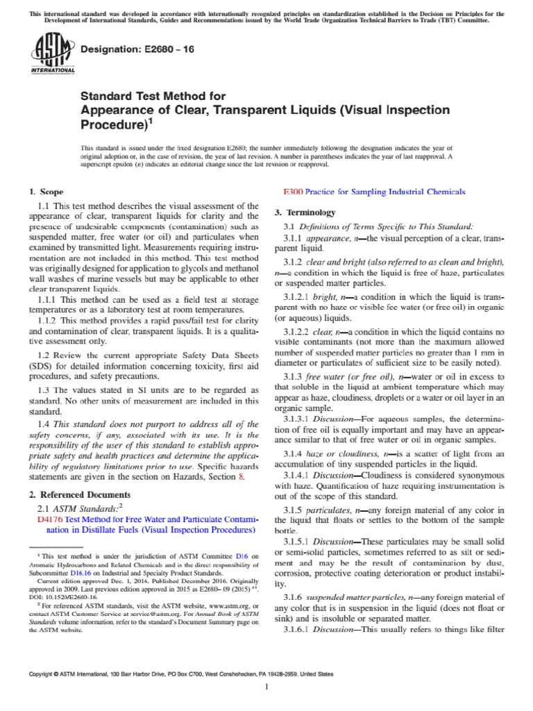 Astm E2680 16 PDF Download | PDF