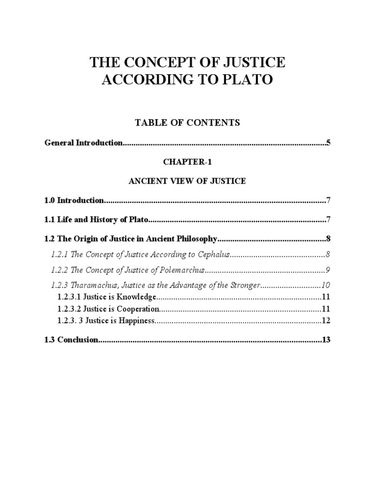 The Concept of Justice According To Plat | PDF | Plato | Justice