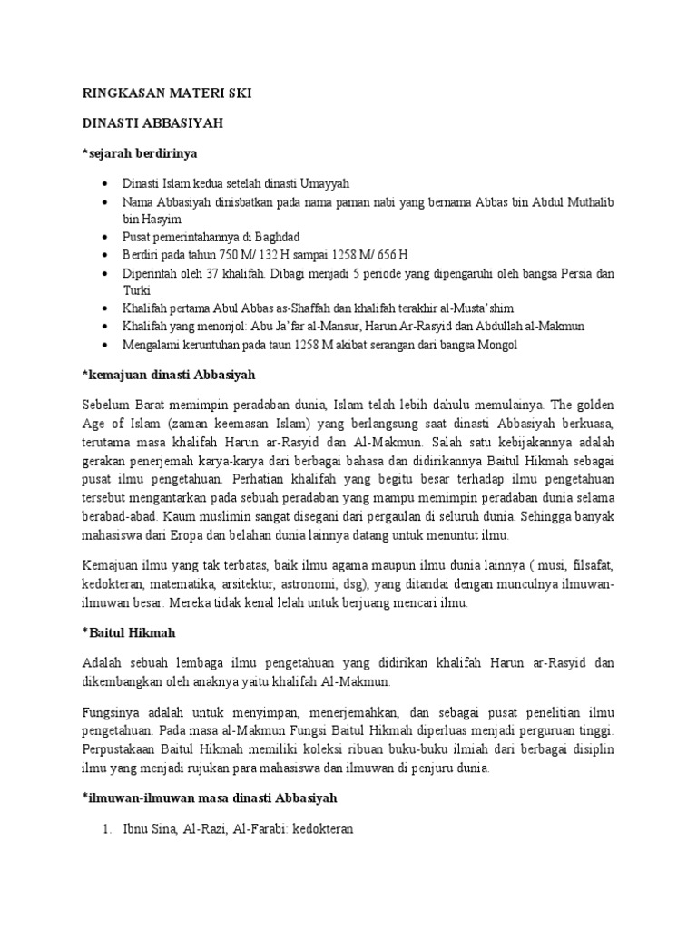 Ringkasan Materi Ski | PDF | Ilmu Sosial | Agama & Spiritualitas