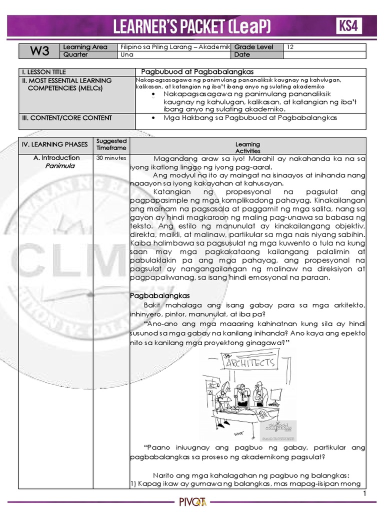 FPL Akad Week 3 | PDF