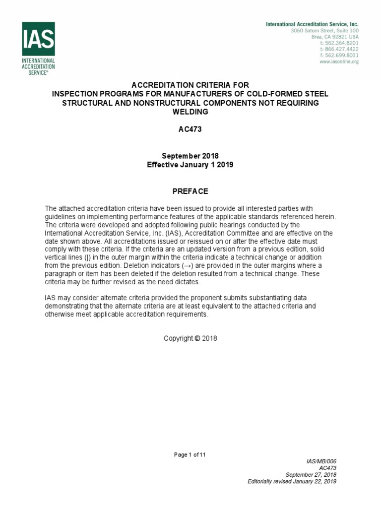 AC473 Sep 2018 | PDF | Specification (Technical Standard) | Calibration