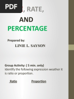 Lesson - 5 Finding The Percent, Rate and Base in A Given Problem | PDF ...