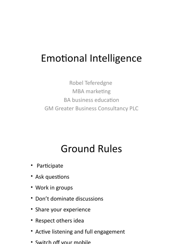 EI, Change and Attitude | PDF | Self Awareness | Attitude (Psychology)