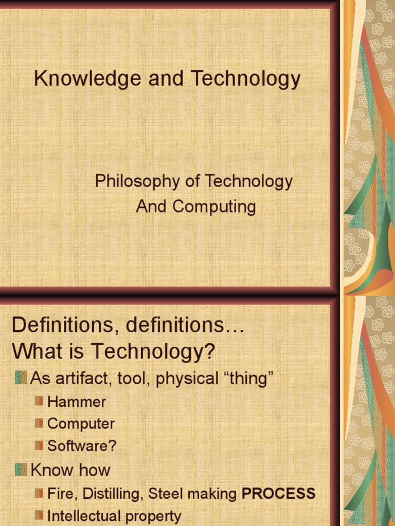 Philosophy of Technology | PDF | Pragmatism | Theory