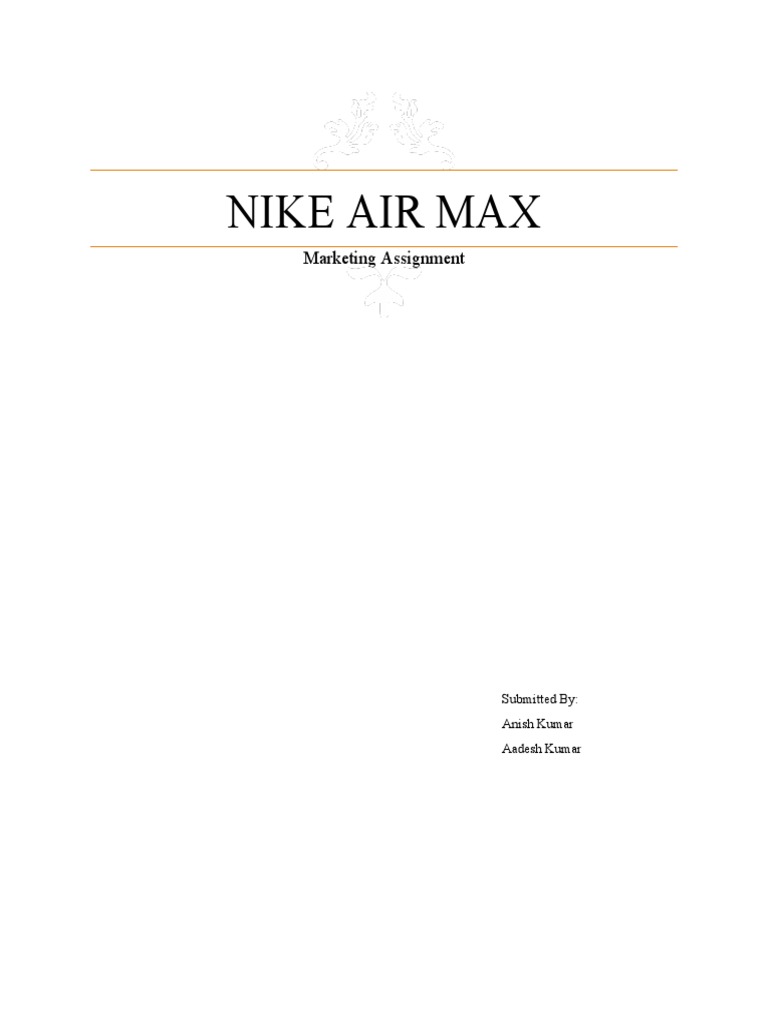 Marketing Strategies and Consumer Behavior Towards Nike Air Max | PDF ...