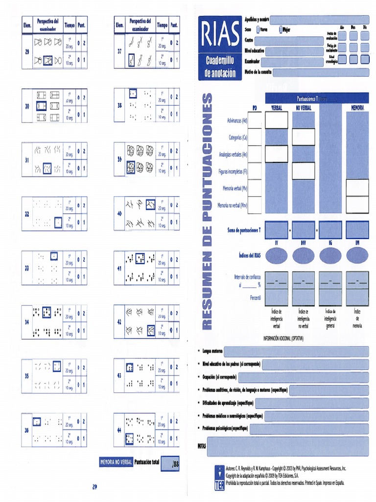 Protocolo RIAS | PDF