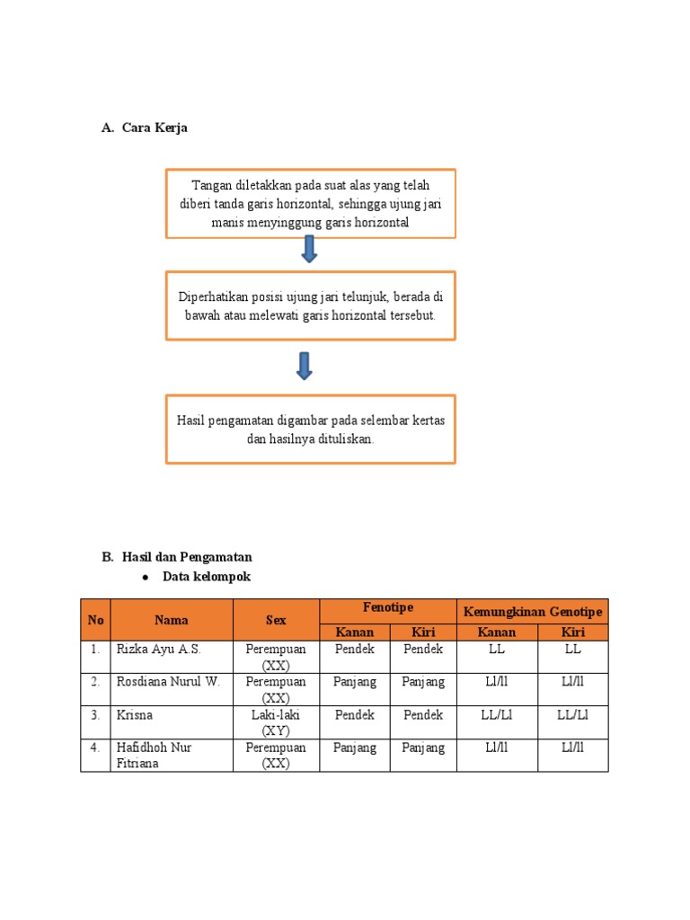 Data Genotipe dan Fenotipe Siswa | PDF
