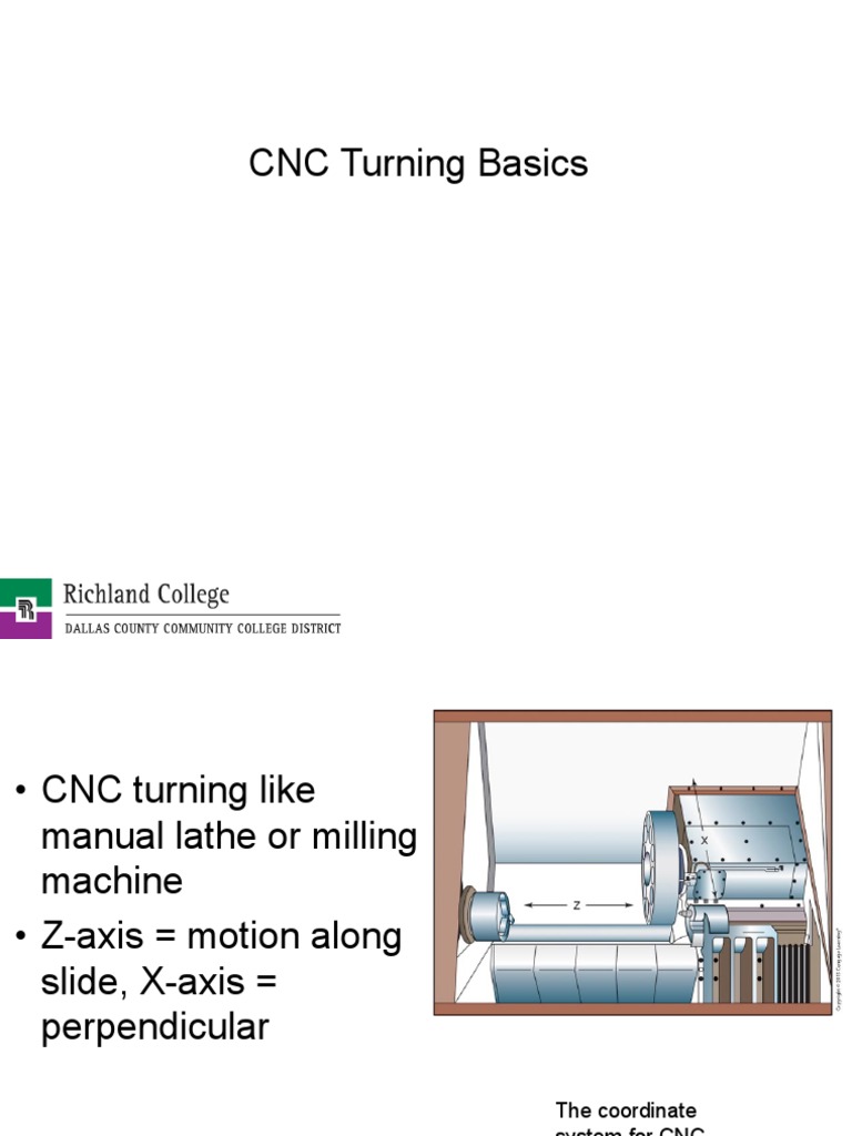 Richland CNC Turning Basics | PDF | Numerical Control | Machining