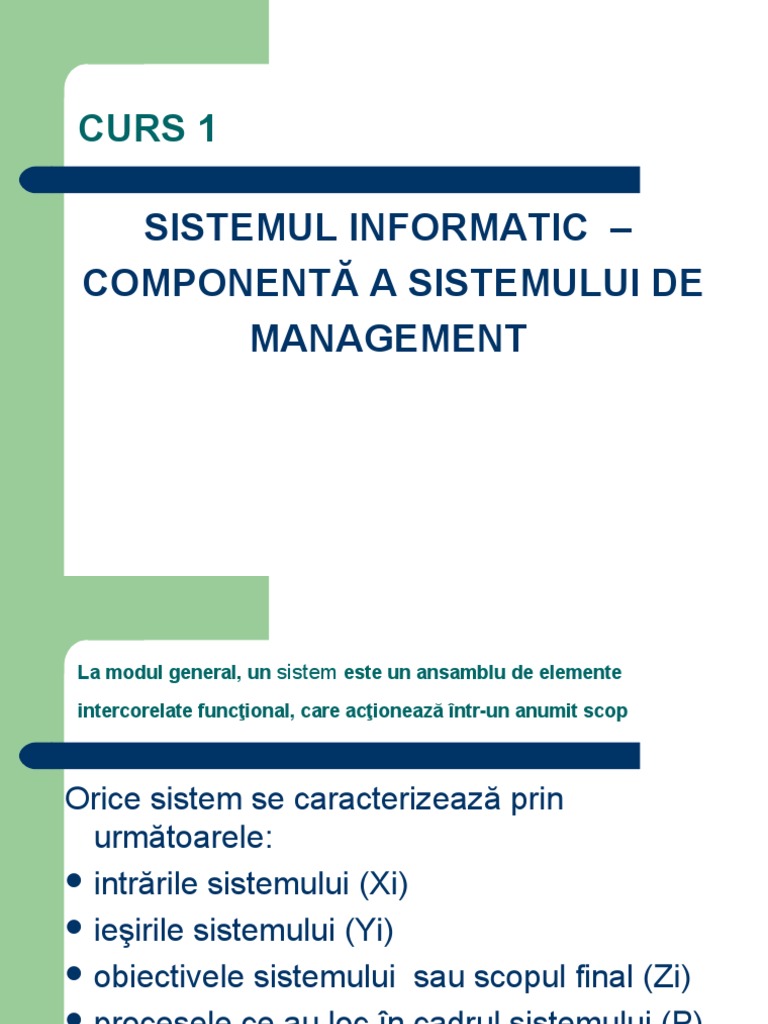 Proiectare Sisteme Informatice Pdf