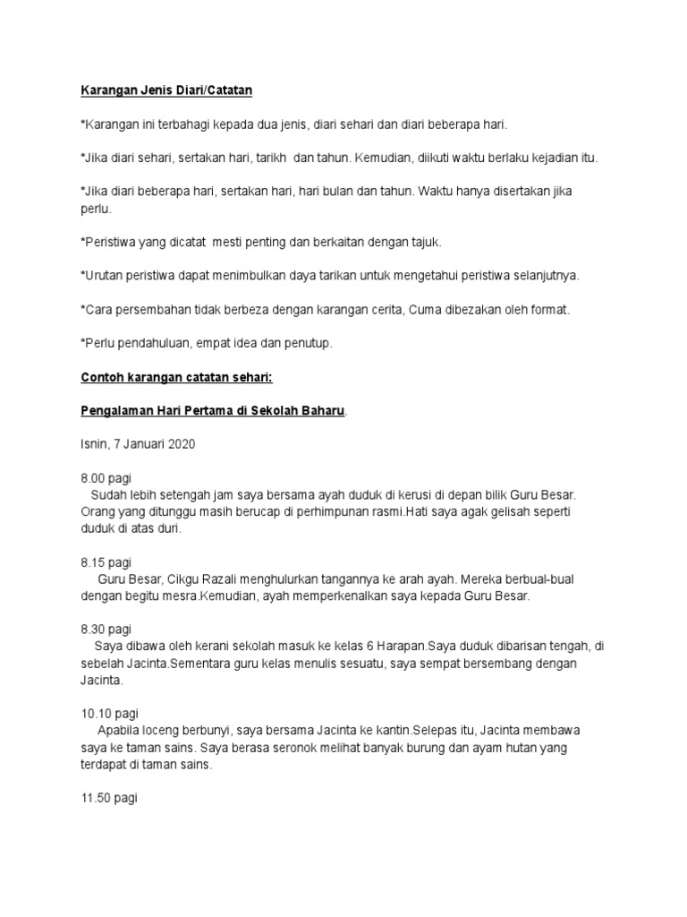 Panduan Menulis Diari Harian | PDF | Seni & Disiplin Bahasa