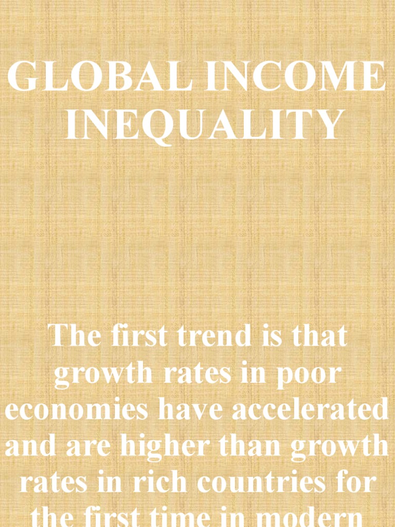 Global Income and Wealth Inequality | PDF | Modernization Theory | Wealth