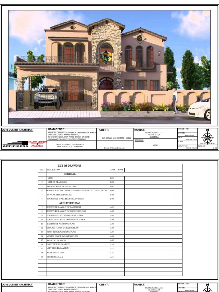 Consultant Architect: Project: Head Office: Client:: Shahid Yousuf Partners | PDF | Building ...