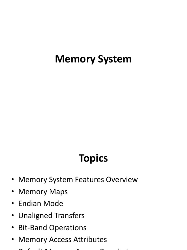 Memory System | PDF | Computer Memory | Central Processing Unit