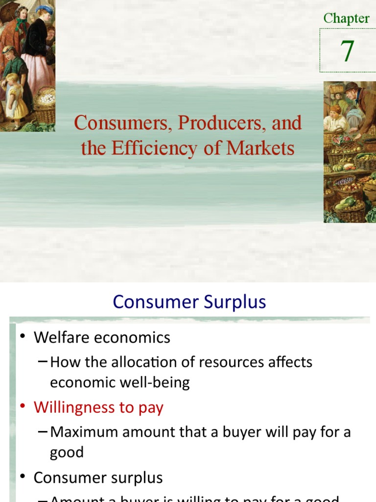 Chapter 7 - Consumers, Producers, and The Efficiency of Markets | PDF ...