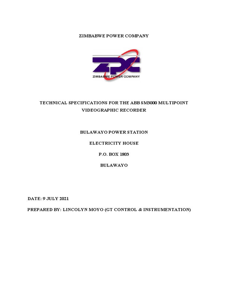 ABB SM3000 Multipoint Videographic Recorder | PDF | Specification ...