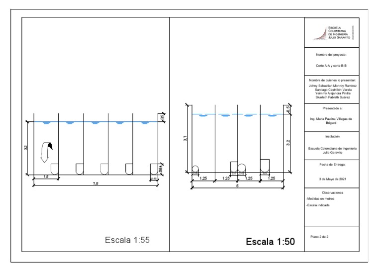 Corte BB y Corte Aa | PDF