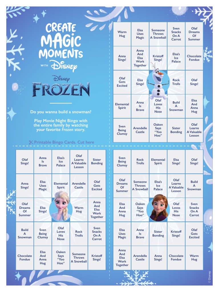 Activity Disney Frozen | PDF | Theatre | Entertainment (General)