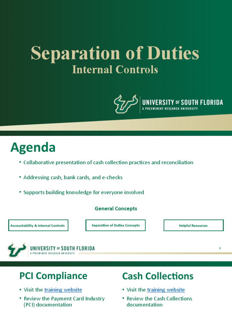 Separation of Duties: Internal Controls | PDF | Payment Card Industry ...