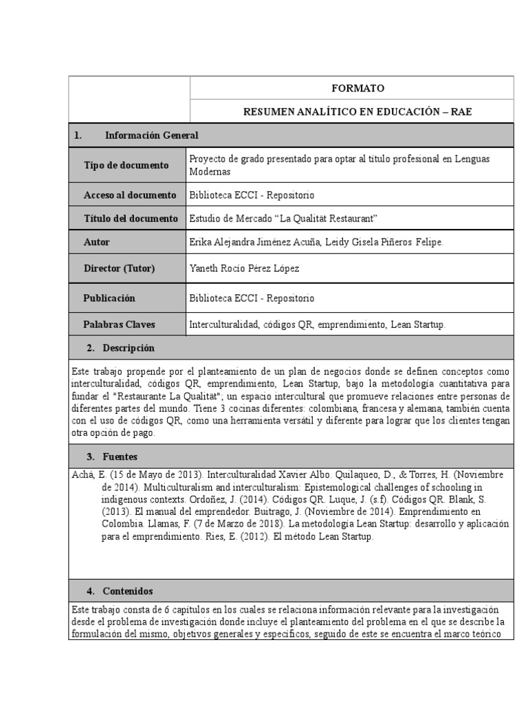 Ficha RAE 2 de Un Trabajo de Investigación | PDF | Paradigma | Science