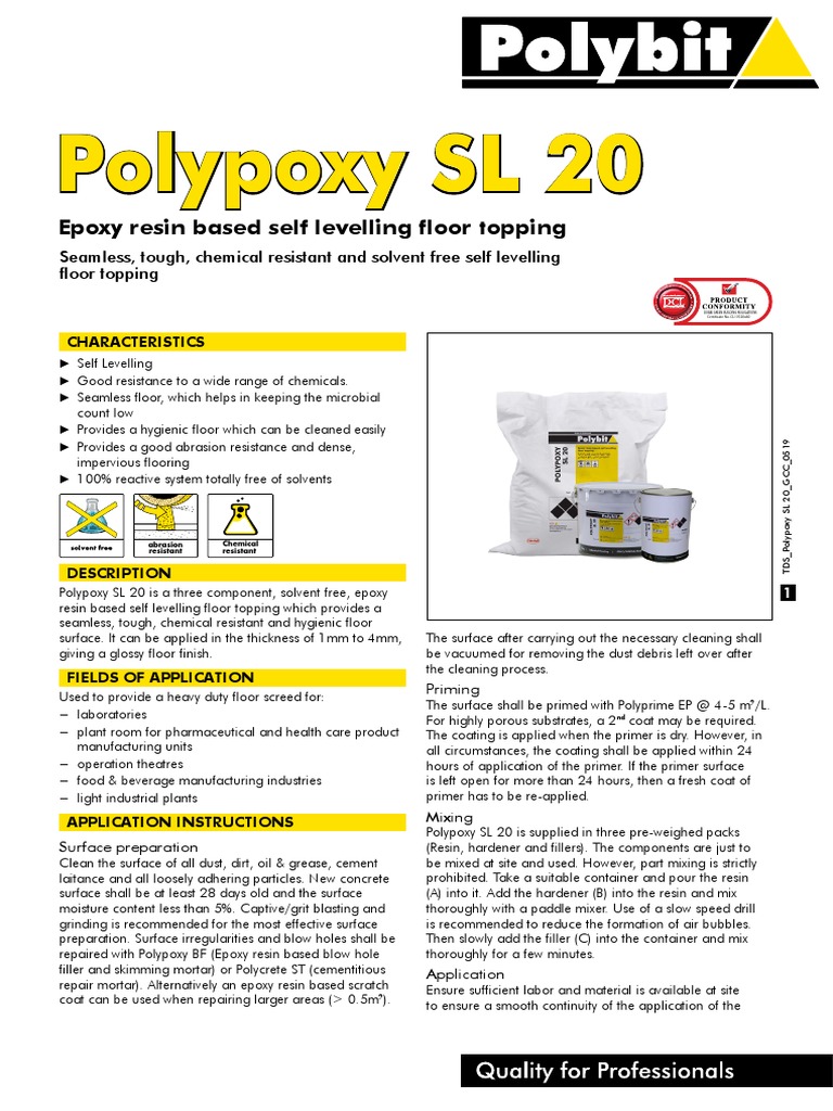 Polypoxy SL 20 | PDF | Epoxy | Materials