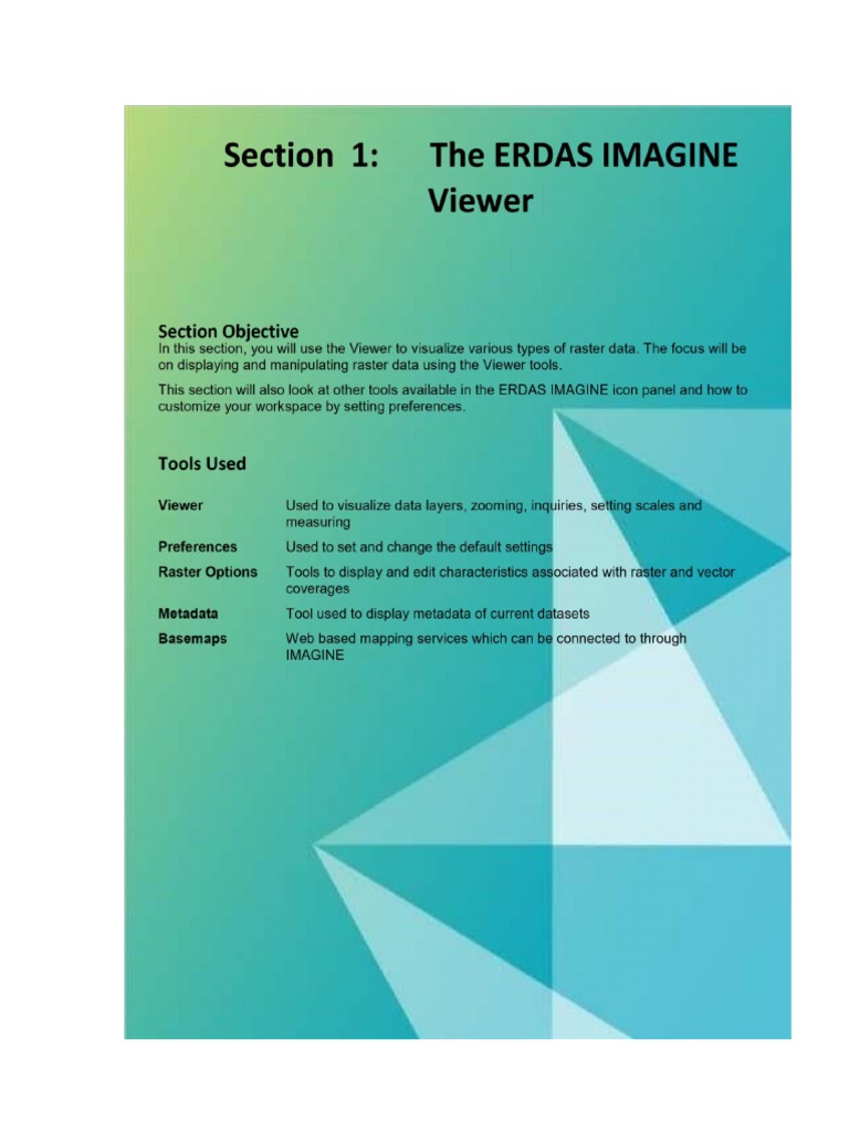 ERDAS IMAGINE 2020 Viewer | PDF | Icon (Computing) | Menu (Computing)