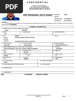 PNP PDS Blank | PDF | Social Institutions | Social Science