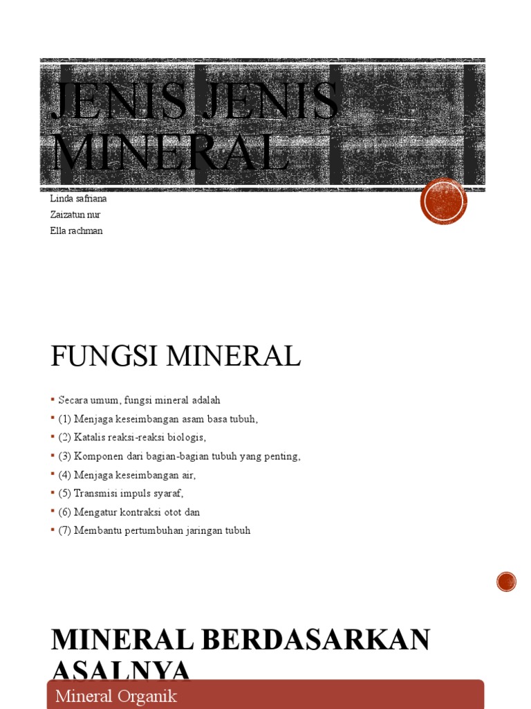 Jenis Jenis Mineral | PDF