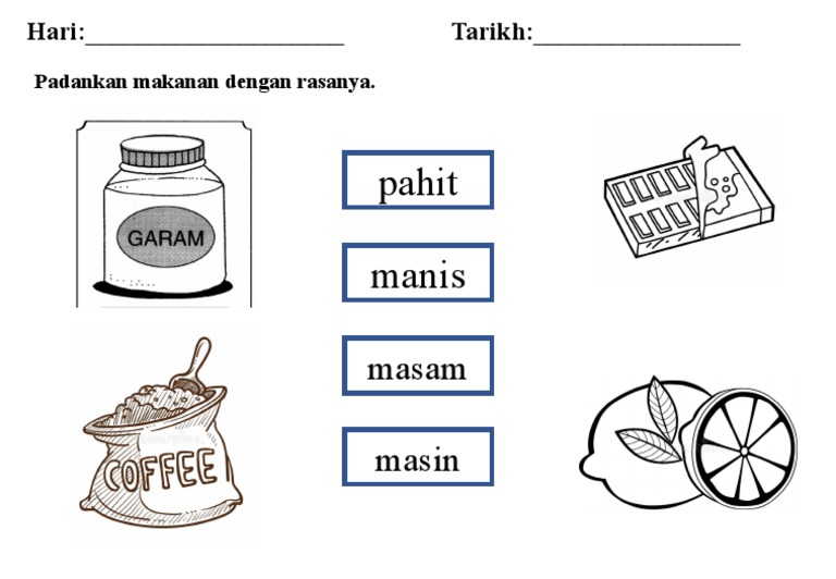 Latihan Deria Rasa | PDF
