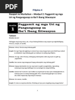 Sulating Pormal at Di Pormal | PDF