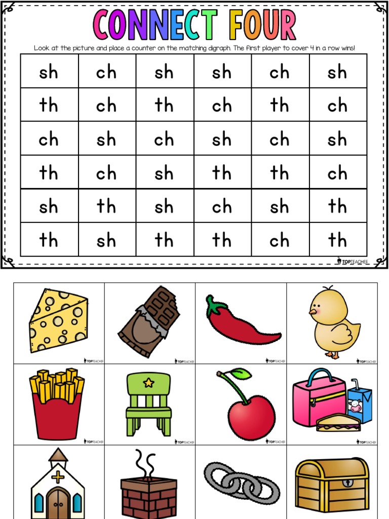 Digraph Connect Four Game Guide | PDF | Home & Garden