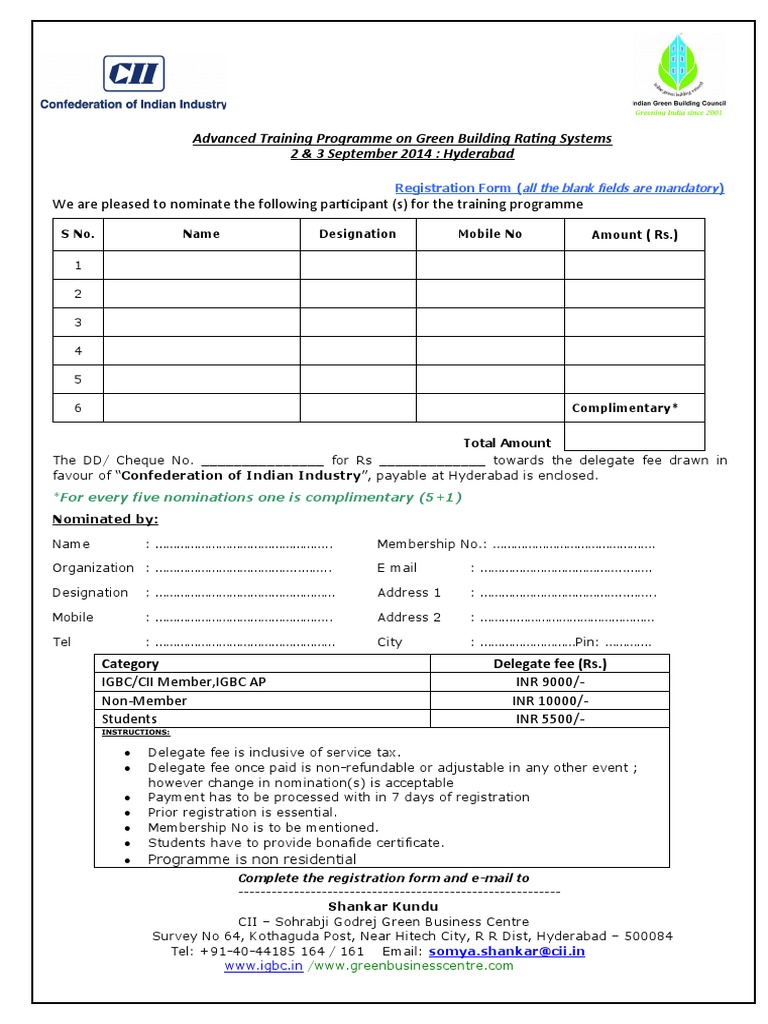 Registration Form | PDF