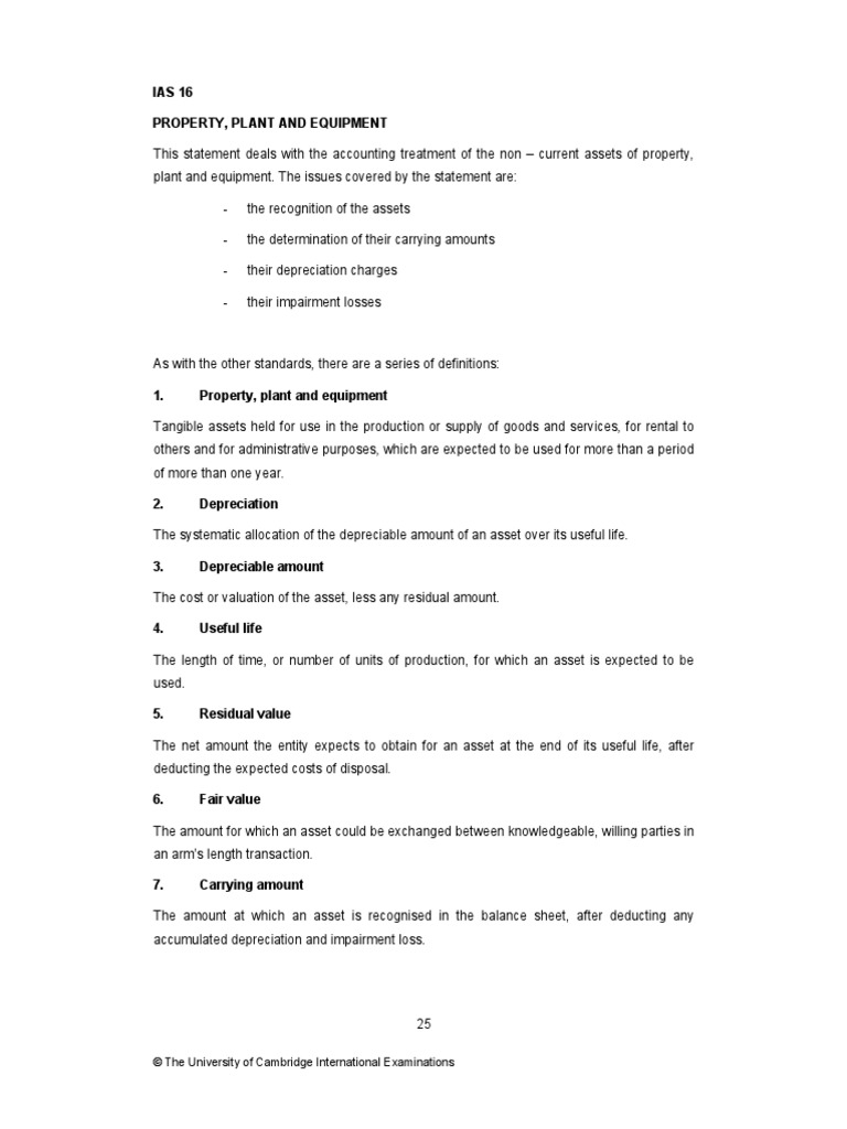 Ias 16 - Ppe | PDF | Depreciation | Fixed Asset