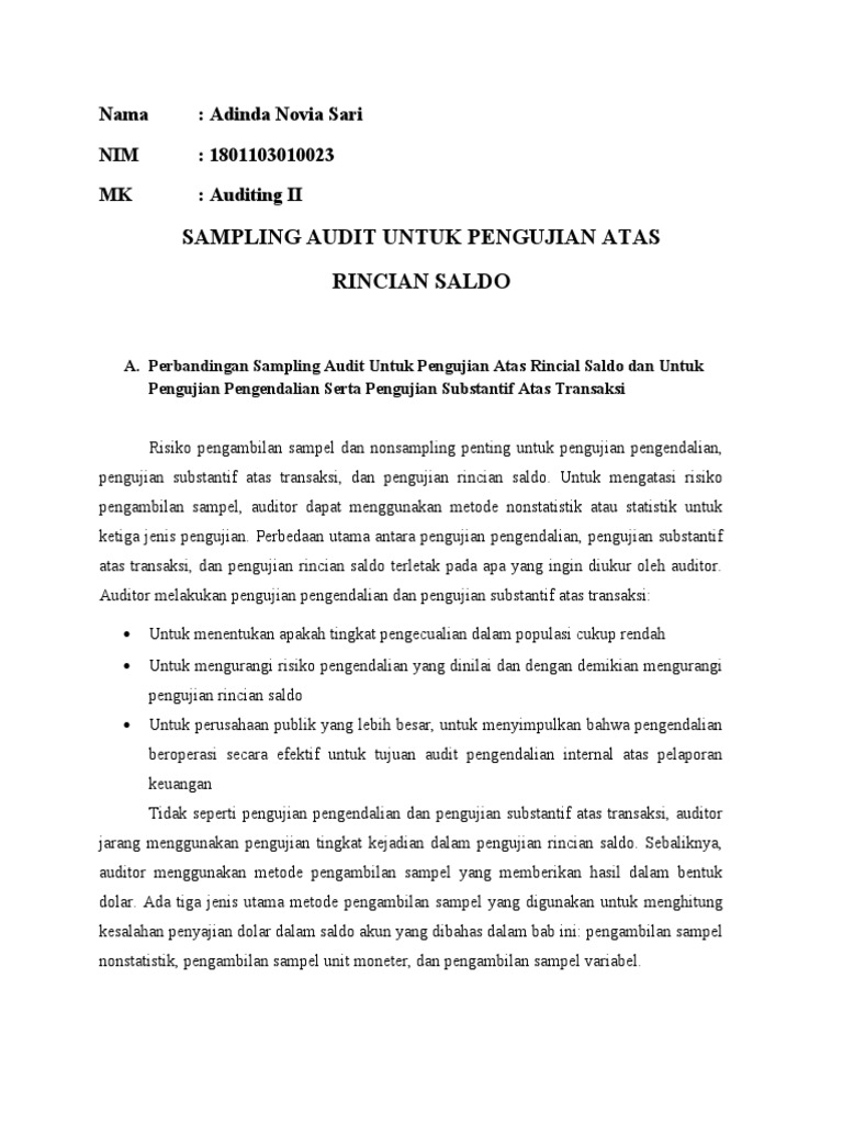 RESUME CHAPTER 17 Auditing II | PDF | Karier & Perkembangan | Pengelolaan Keuangan & Uang