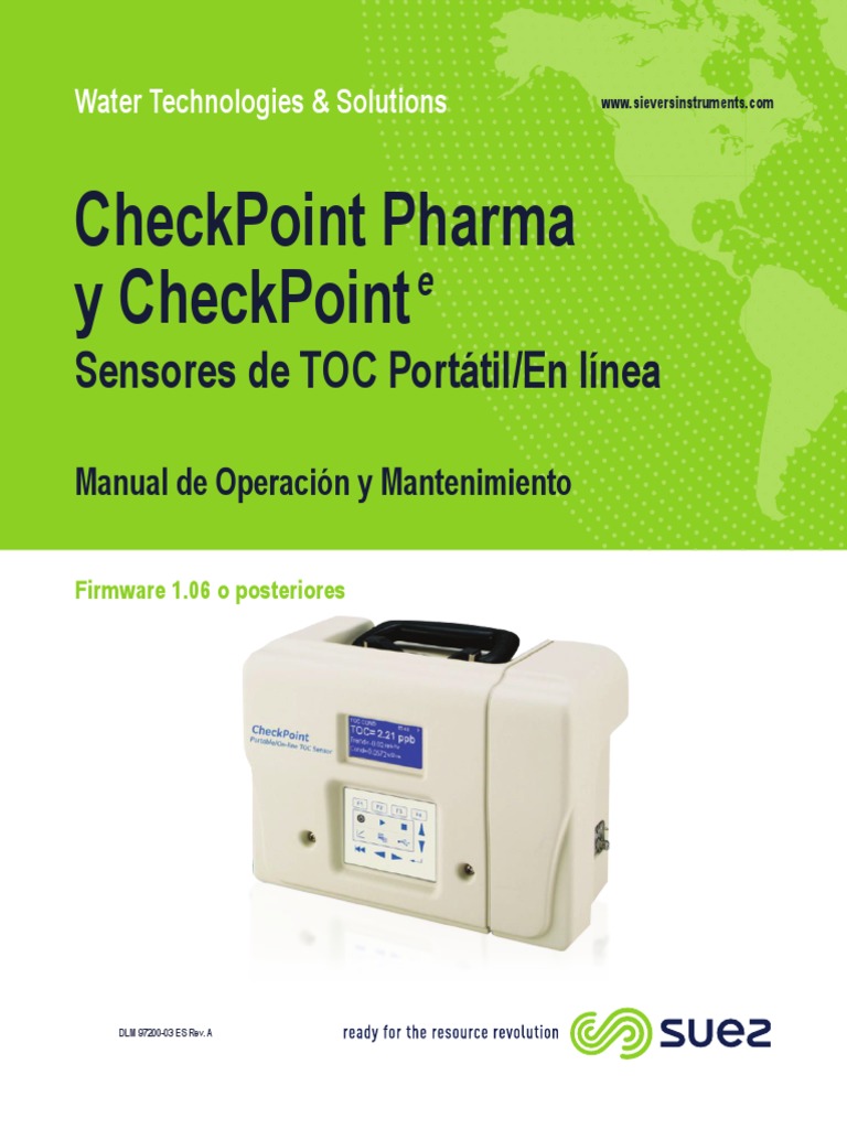 Manual Op Sievers Chechkpoint | PDF | Ultravioleta | Calibración