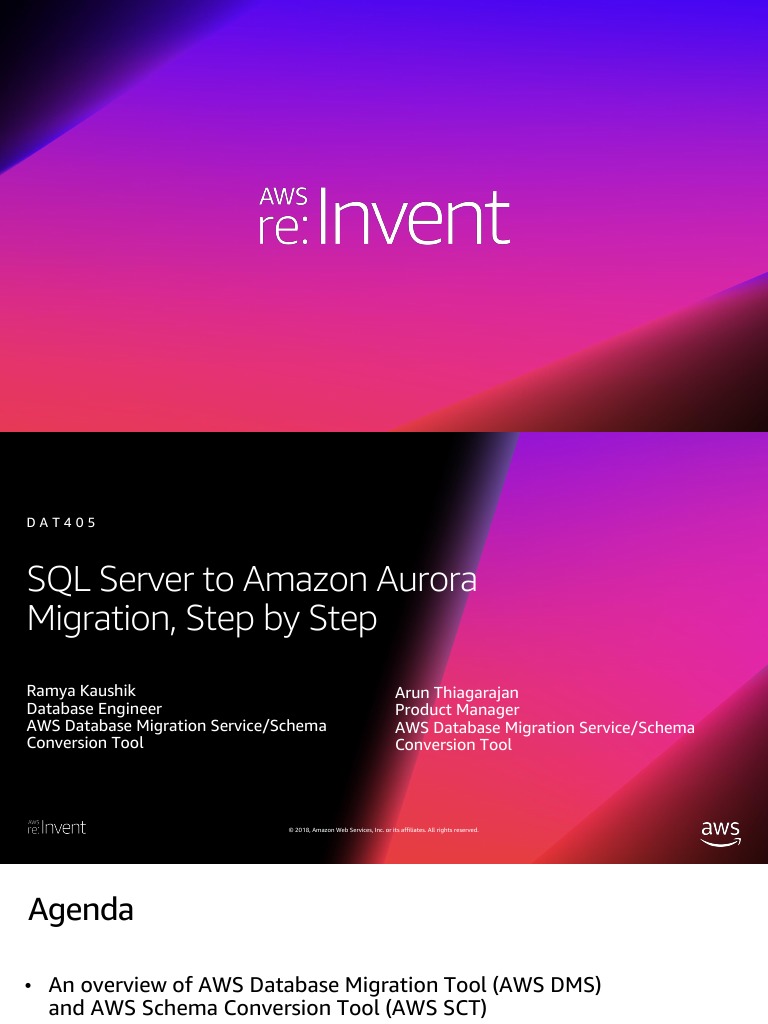 Sql-Server-To-Amazon-Aurora Migration Details | PDF | Microsoft Sql ...