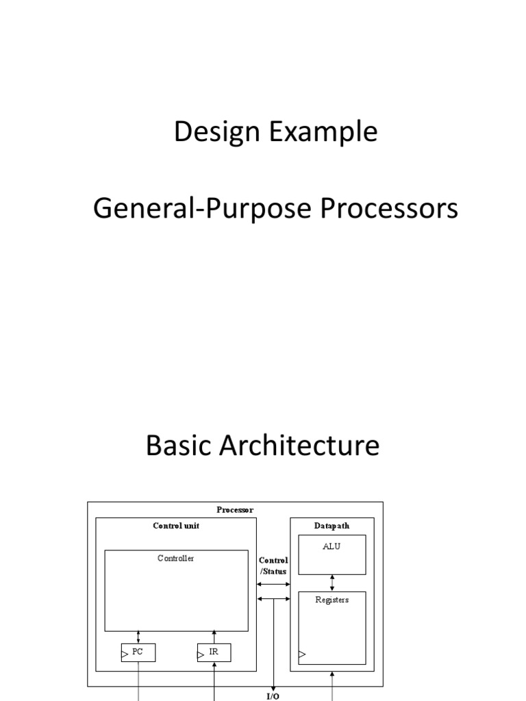 03a General Purpose Processor - Example | PDF | Central Processing Unit | Computer Data