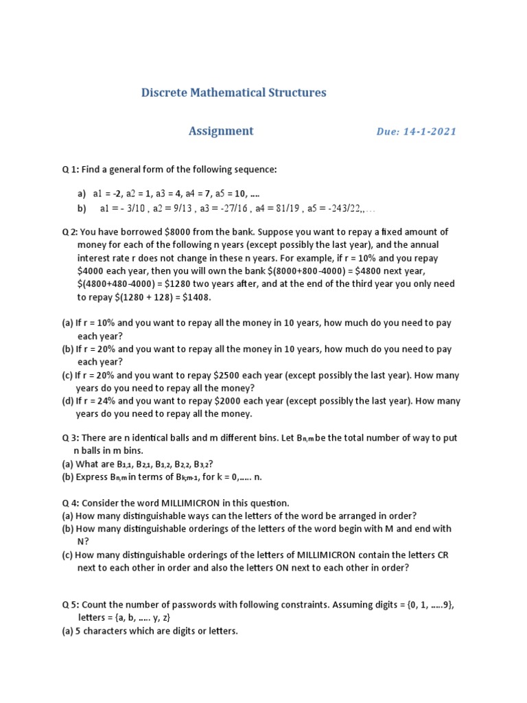 Assignment 2020 | PDF | Theoretical Computer Science | Computer Programming