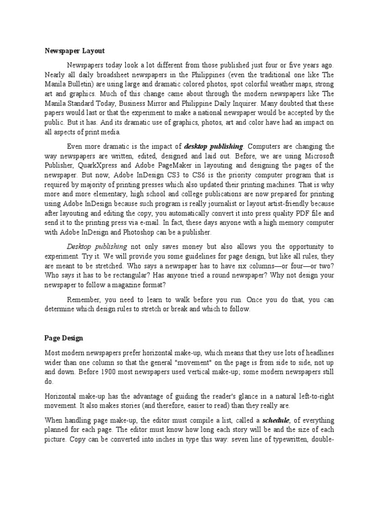 Layout & Page Design | PDF | Typography | Typefaces